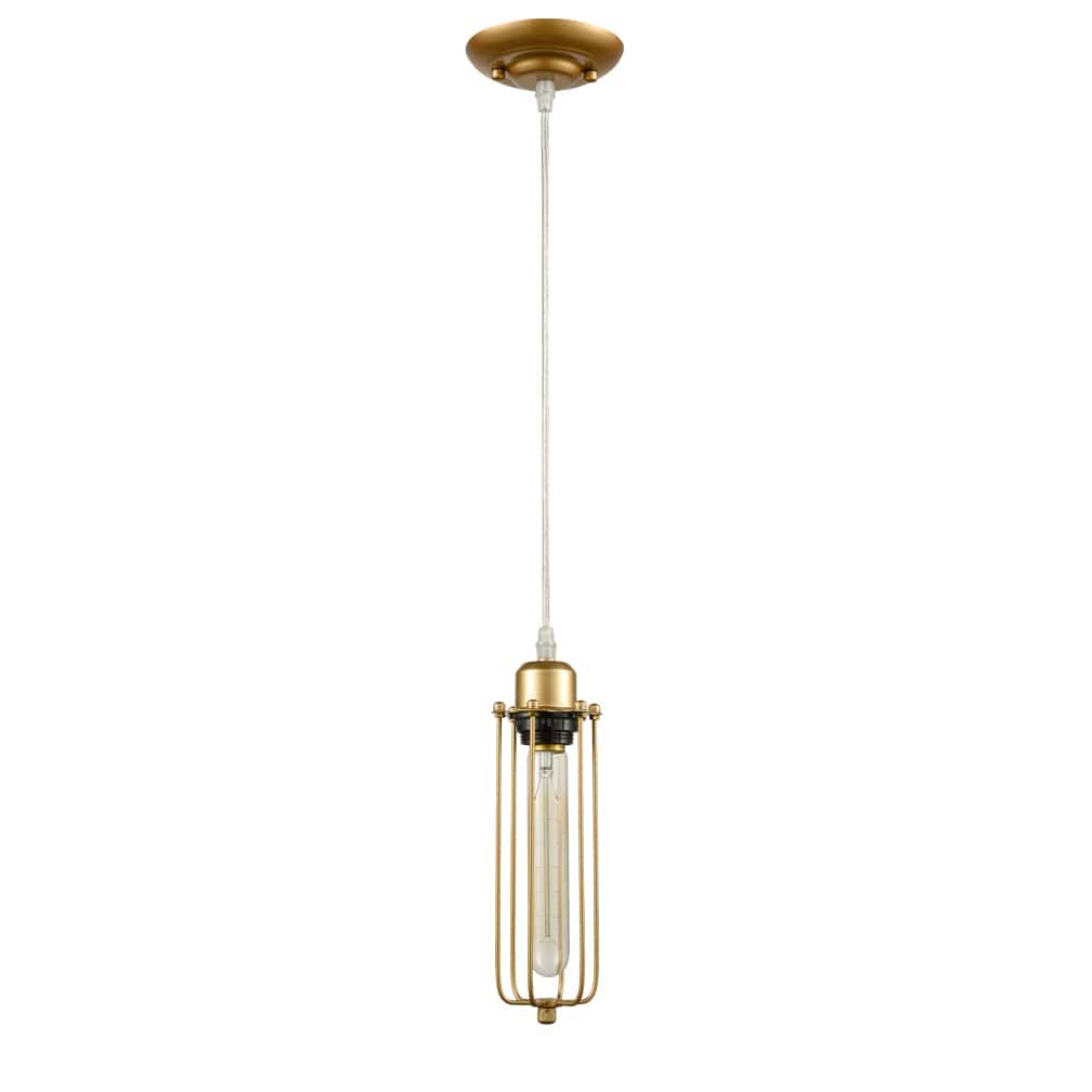 Industrial Mini Metal Cage Brass Pendant Lighting – moose.lighting