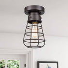 Retro Industrial Ceiling Light Fixtures Loft Barn Cage – moose.lighting